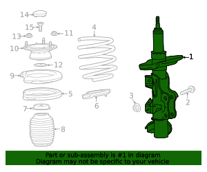 2022 Cadillac CT4 Strut 84879146 | GMPartsDirect.com