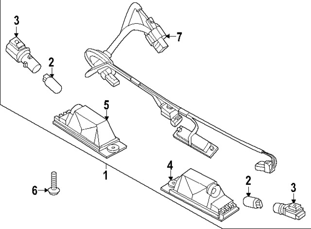 2023-2024 Kia License Lamp 92501-AT000 | QuirkParts