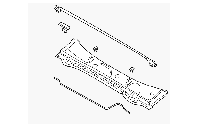 86150-L3000 - Cowl Grille 2021-2024 Kia K5 | Kia.Parts Store