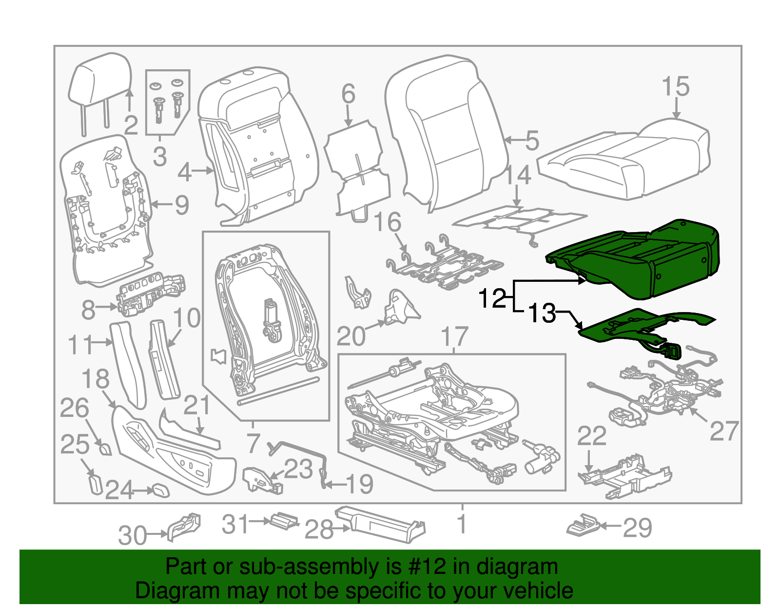 2014-2017 GM Front Passenger Presence Module 84768517 GM ...