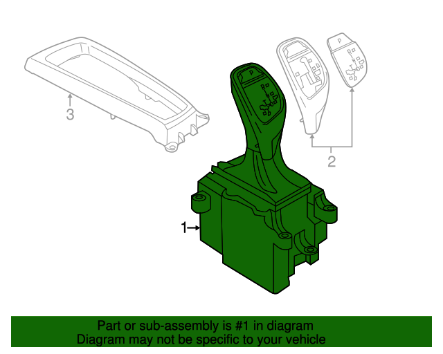 61317950396 - 2012-2018 BMW Gear Shift Assembly (61-31-7-950-396) | BMW ...