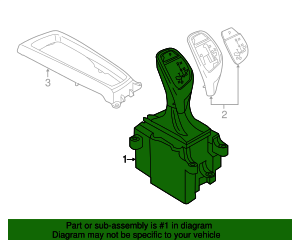Genuine BMW 61-31-7-950-400 | Gear Shift Assembly | FREE Shipping on ...