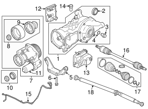 2011-2019 Land Rover Companion Flange LR031697 | Express Land Rover Parts