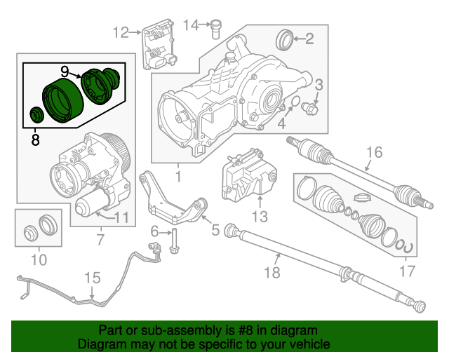 2011-2019 Land Rover Companion Flange LR031697 | OEM Parts Online