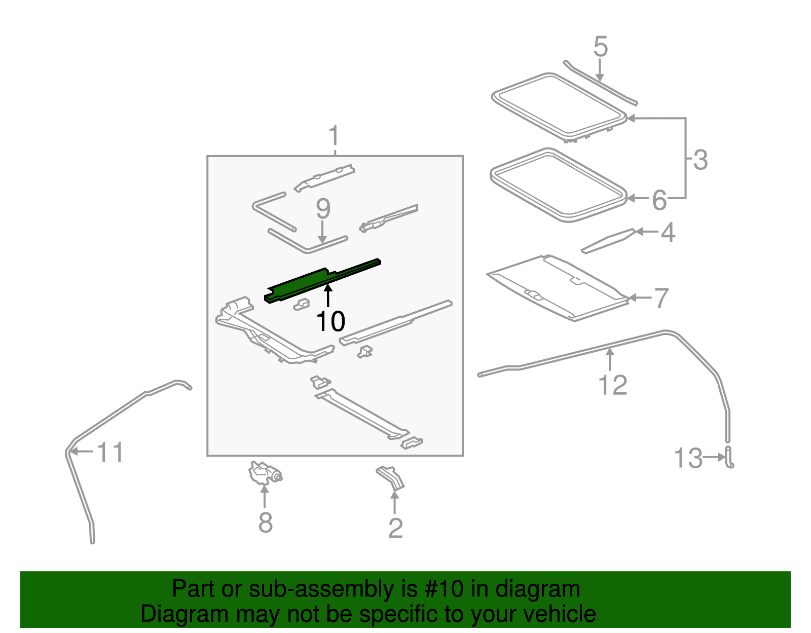 2011-2020 Toyota Sienna Guide 63255-08010 | Toyota Parts Center