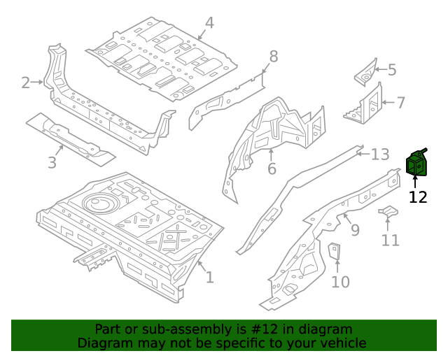 41117402665 - 2016-2023 BMW End Plate (41-11-7-402-665) | BMW of South ...