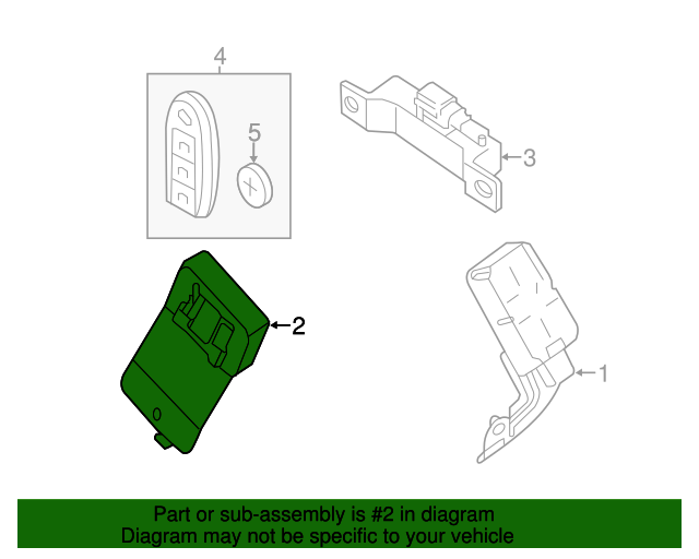 25640-9NJ0A - Warning Buzzer 2017-2020 Nissan Pathfinder | Nissan Parts ...