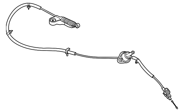 OEM Ford Shift Control Cable For 2020-2022 Ford Mustang - Part No. KR3Z ...