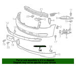 2018-2020 Chevrolet Front Passenger Side Bumper Fascia Lower Molding ...