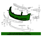 84408068 - Primed Front Bumper Upper Fascia 2015-2020 Chevrolet ...