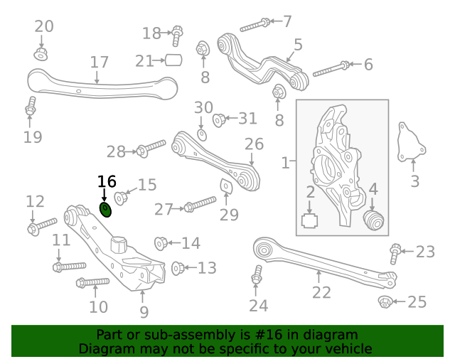 2019-2024 GM Alignment Camber Adjusting Eccentric 11602810 GM ...