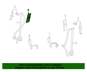 73252-AC020-B2 - Anchor Cover 2005-2012 Toyota Avalon | Bam Wholesale Parts
