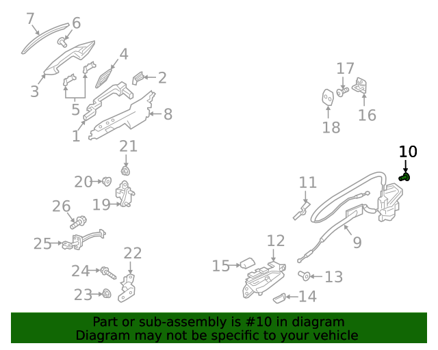 2019-2020 Infiniti QX50 Lock Assembly Screw 80599-4AF0A | Infiniti of Orland Park