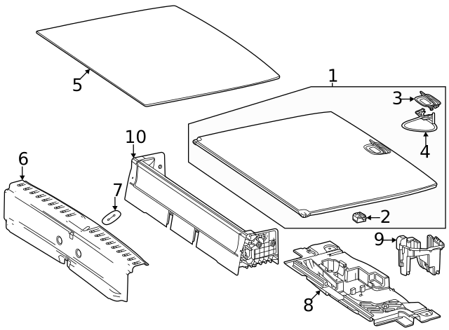 247-680-00-02-9E07 - Floor Cover Panel 2020-2023 Mercedes-Benz ...