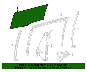 2021-2023 Toyota Sienna Door Glass 68103-08010 | Toyota Parts