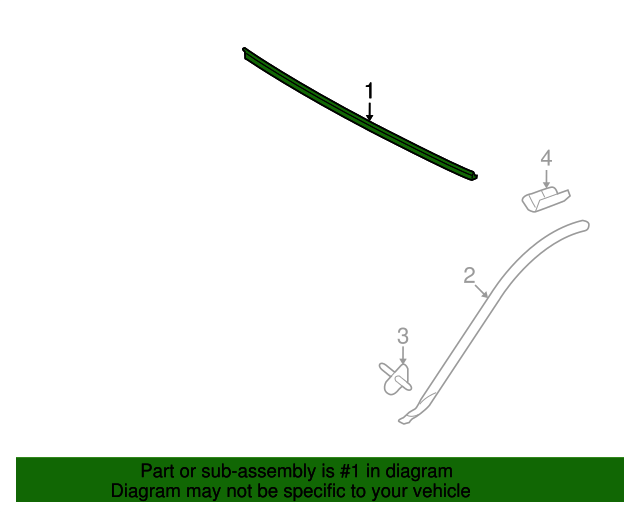 2008-2021 Toyota Land Cruiser Upper Molding 75531-60080 | OEM Parts Online