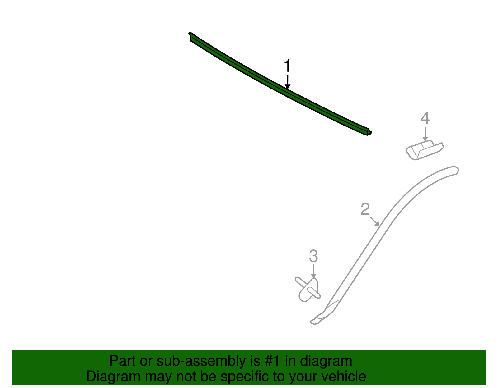 2008-2021 Toyota Land Cruiser Upper Molding 75531-60080 | OEM Parts Online