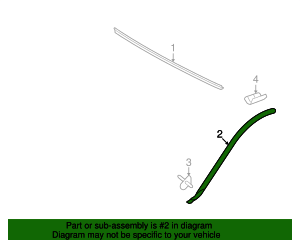 75534-60072 - Side Molding - 2008-2021 Toyota Land Cruiser | OEM ...