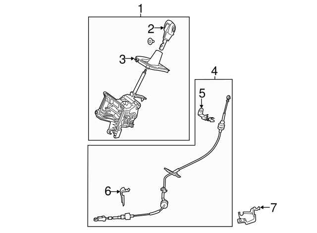 Ford Dealership 2013-2016 Ford Escape Shift Control Cable DJ5Z-7E395-E ...
