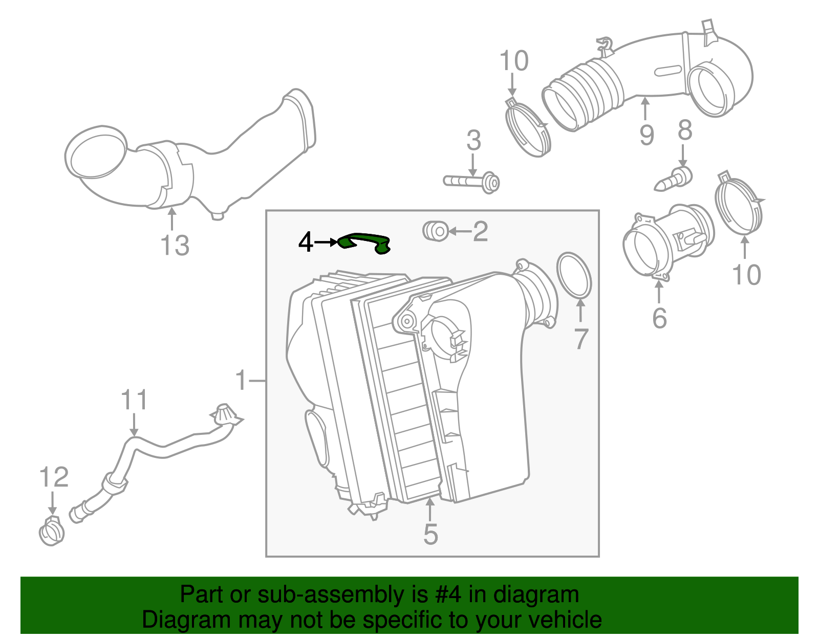 1998-2017 Volkswagen Air Cleaner Assembly Clip 078-129-797 | OEM Parts ...