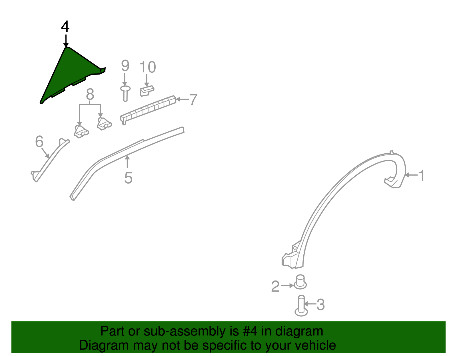 768A4-5AA0A - Pillar Cover 2015-2019 Nissan Murano | Nissan Parts ...