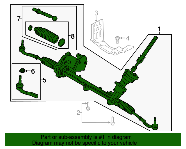 Steering Gear, 36010519 | TascaParts.com