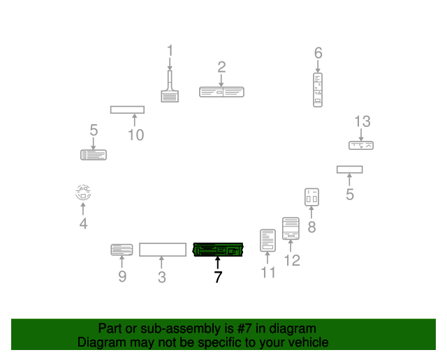 Genuine OEM GM Part - Manufacturers Information Label 2000-2024 GM ...