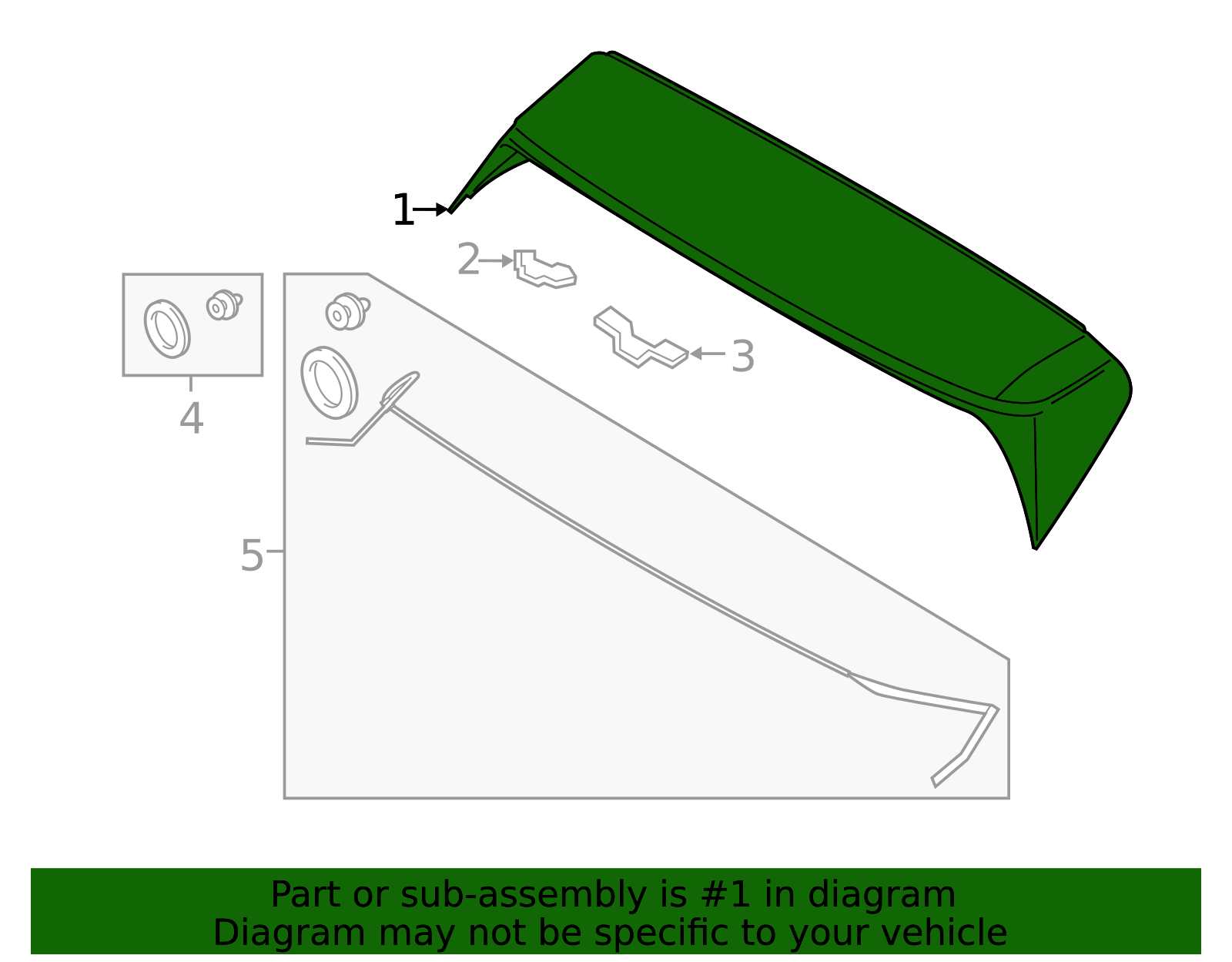 2019-2024 Porsche Cayenne Spoiler 9Y0-898-932-G2X | Sunset Porsche Parts