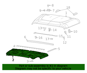 2018-2021 Jeep Hood 68281973AE | TascaParts.com