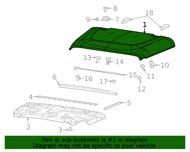 2018-2024 Jeep Hood 68281949AE | Mopar Parts Canada