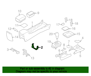 2006-2008 Hyundai Sonata Front Bracket 84631-3K000 | Hyundai Parts Catalog