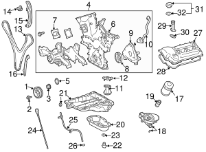 2003-2015 Toyota Engine Timing Chain 13506-AD010 | OEM Parts Online