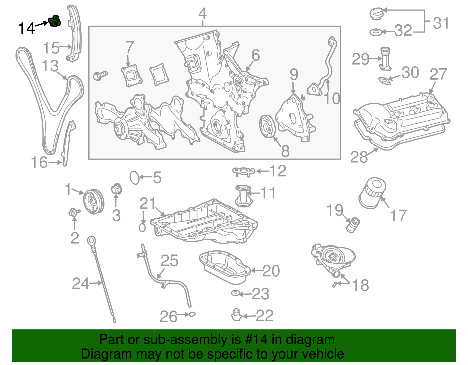 2003-2015 Toyota Tensioner 13560-AD010 | Retail Performance Auto Parts