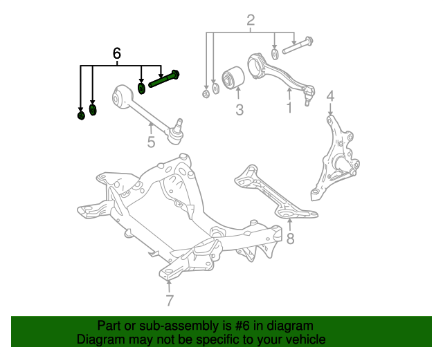 000-333-09-71 - Upper Control Arm Repair Kit 2008-2017 Mercedes-Benz ...