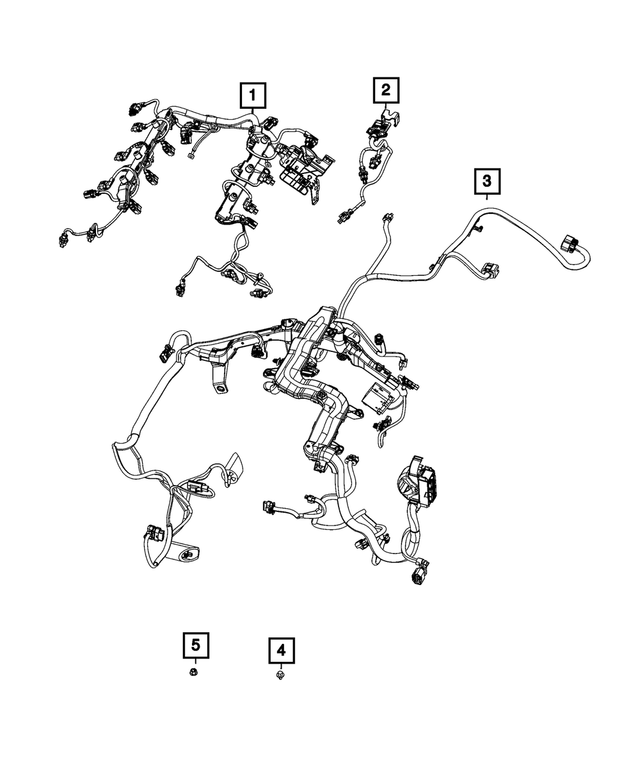 2020-2022 Ram 1500 Engine And Transmission Wiring 68530778AA | Mopar ...