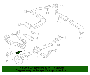 64116825813 - 2016-2024 BMW Duct Adapter (64-11-6-825-813) | BMW of ...