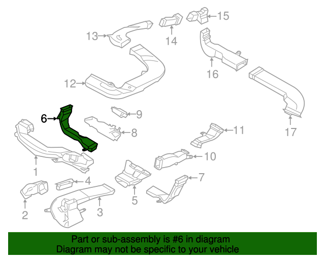 Genuine BMW 51-47-7-343-456 | Front Duct | FREE Shipping on Most Orders ...