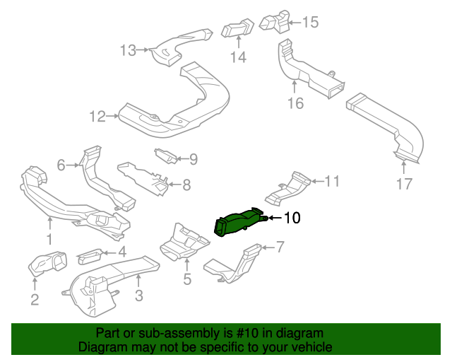 Genuine BMW 51-16-9-321-364 | Air Duct | FREE Shipping on Most Orders ...