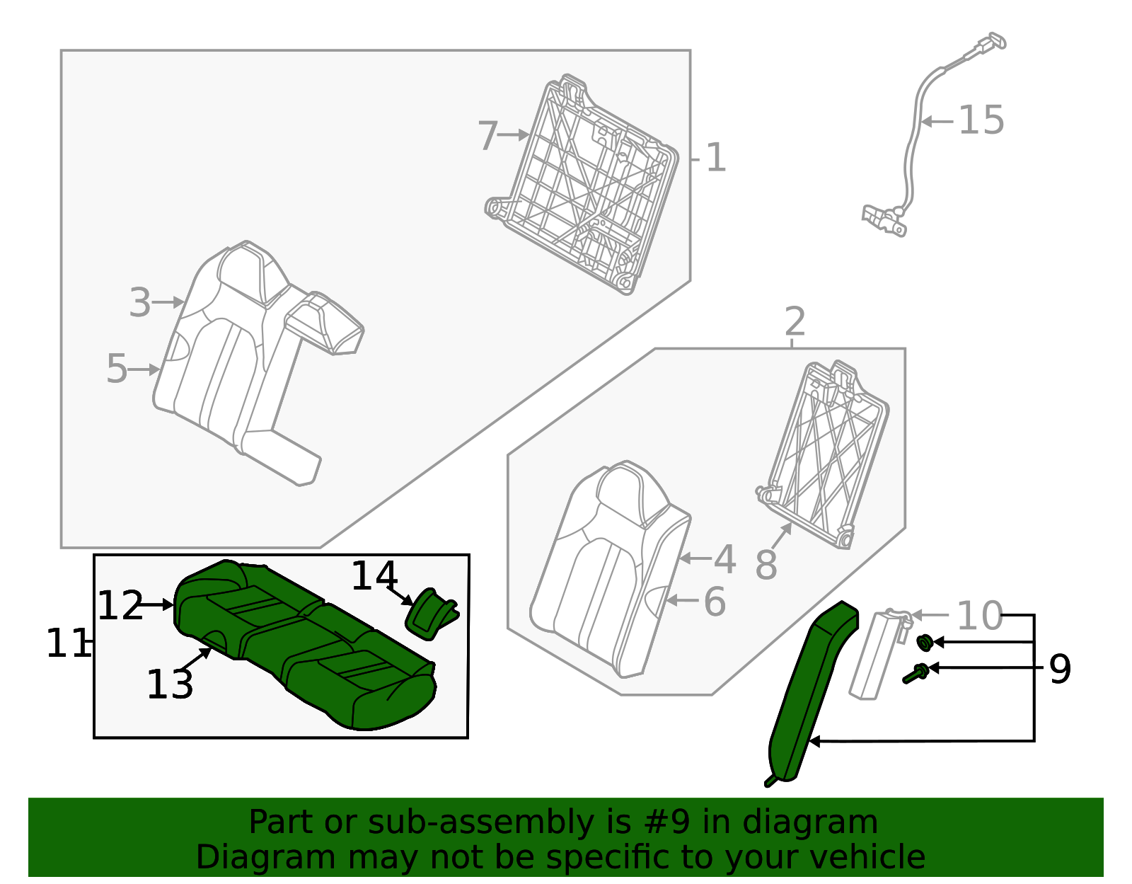 89407-L5710-VSN - High-Quality Seat Back Bolster Assembly for 2020-2025 ...