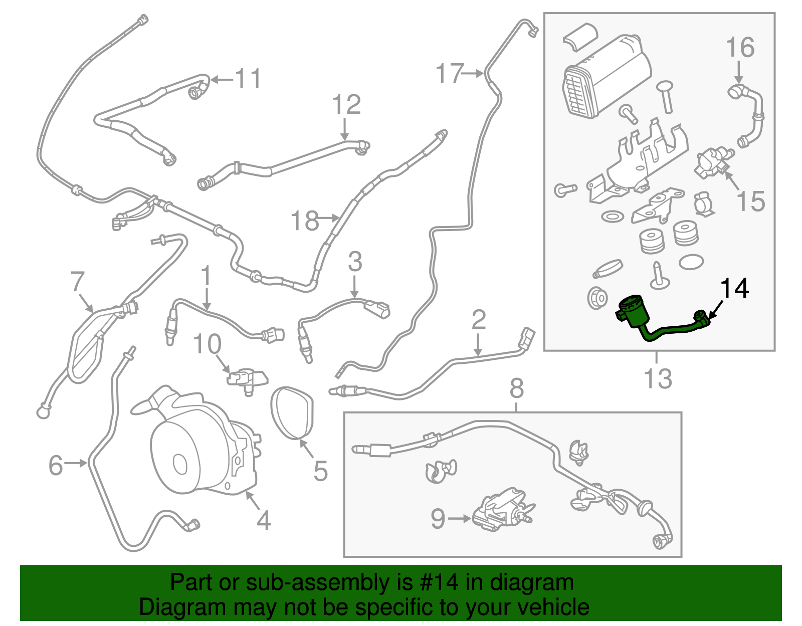 LR037482 - Vapor Separator - 2013-2020 Land-Rover | Land Rover Lake Bluff