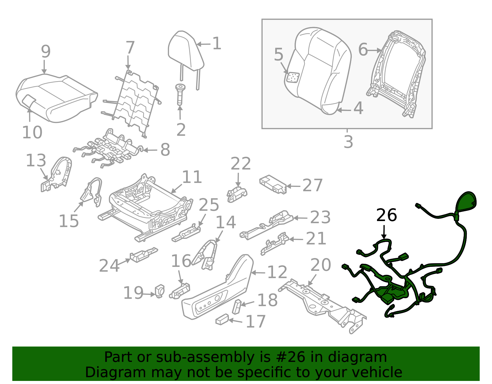 2021-2025 Nissan Rogue Harness 87069-6RA1A | Temecula Nissan Parts