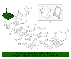 87370-6RR6A - Cushion Cover 2024 Nissan Rogue | Nissan Parts ...