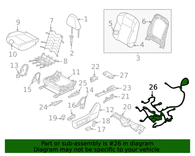 87069-6RA2A - Harness 2021-2024 Nissan Rogue | Nissan Parts ...