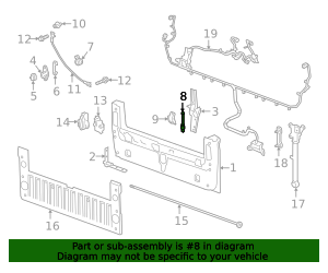 23388850 - Pickup Box Auxiliary Tailgate Dampener 2019-2024 GM ...