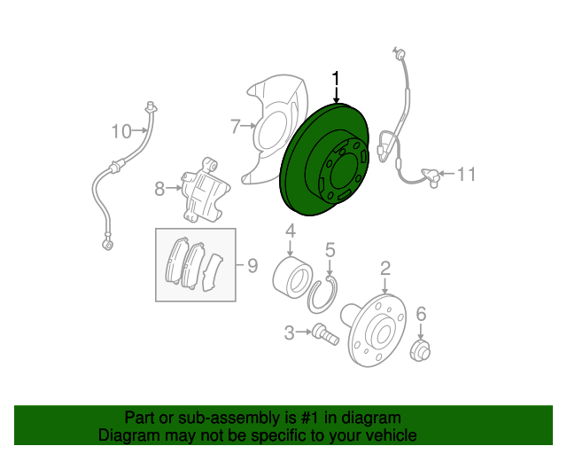 55311-80J02 - Rotor - 2007-2012 Suzuki SX4 | World OEM Parts Subaru