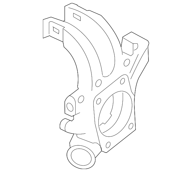4E0-505-435-C - Knuckle 2004-2010 Audi | Audi OEM Parts