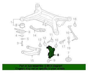 4E0-505-435-C - Knuckle 2004-2010 Audi | Audi OEM Parts