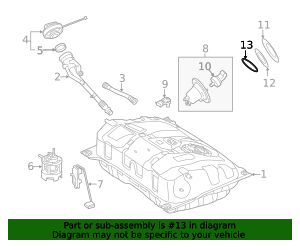 2008-2021 Mercedes-Benz Fuel Pump Tank Seal 211-471-01-79-64 ...