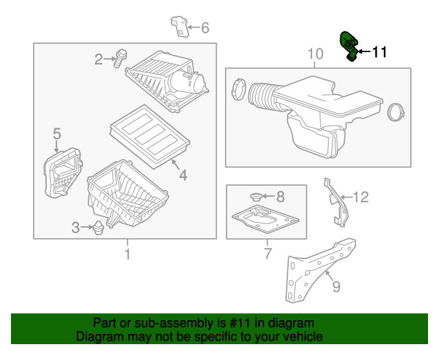 2014-2018 GM Positive Crankcase Ventilation Tube 12670792 GM ...