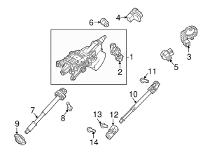 2010-2014 Ford Mustang Yoke Assembly Lower Bolt -W704980-S436 ...